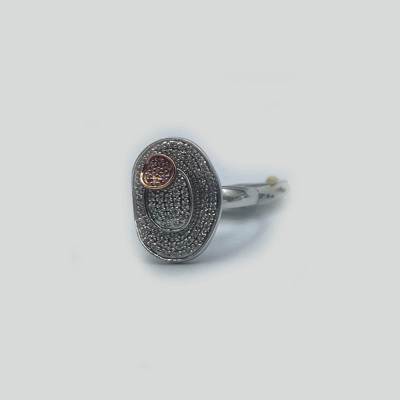 Micro Pave Two Tone Diamond Ring Micro Pave Two Tone Diamond Ring